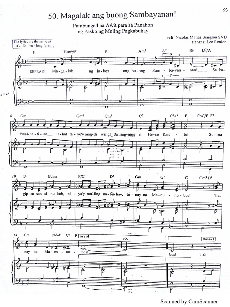 (Easter) Magalak Ang Buong Sambayanan | PDF