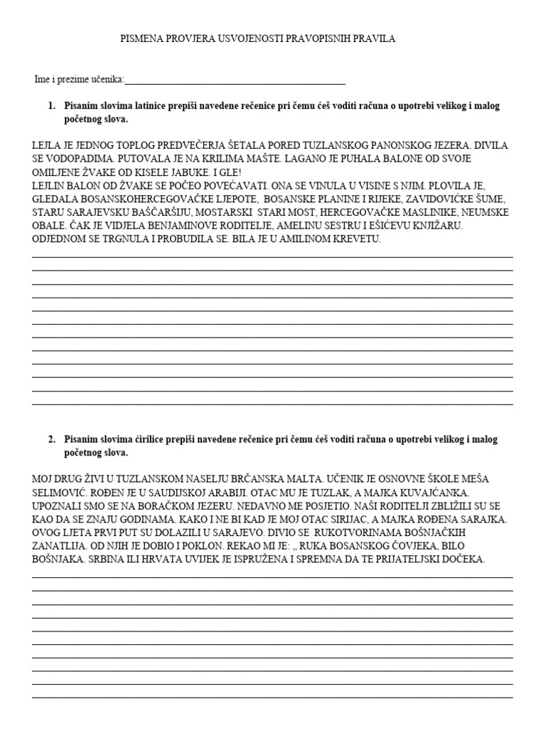 Pravopis (Diktat) | PDF