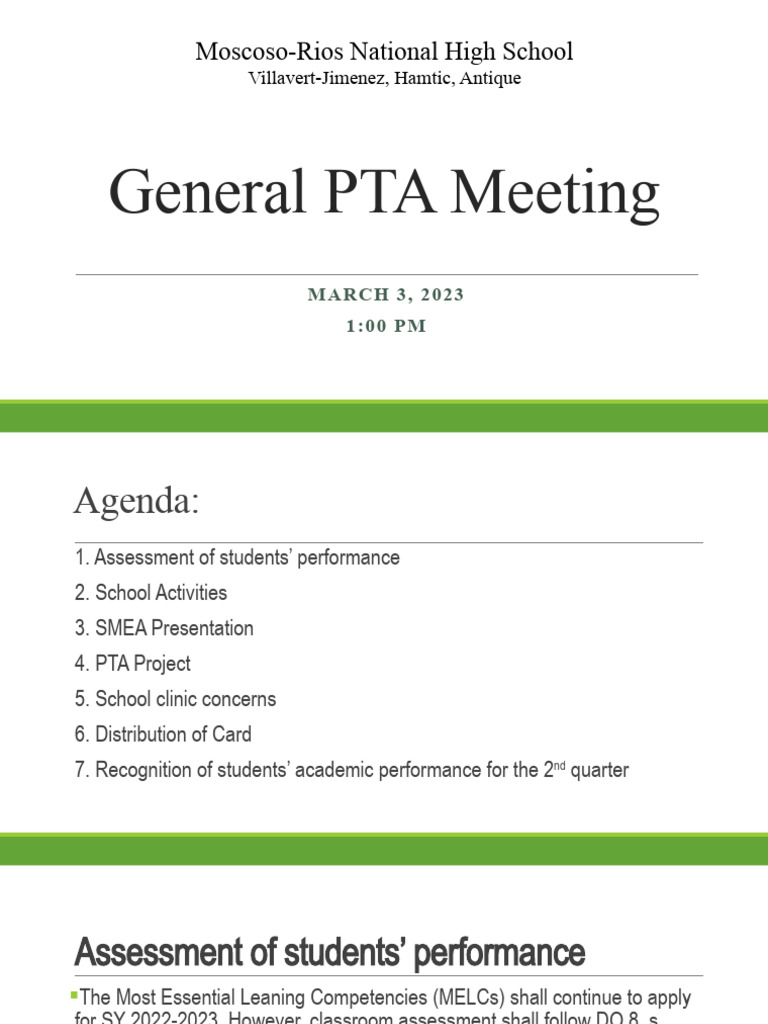 4Q SMEA Presentation | PDF | Learning