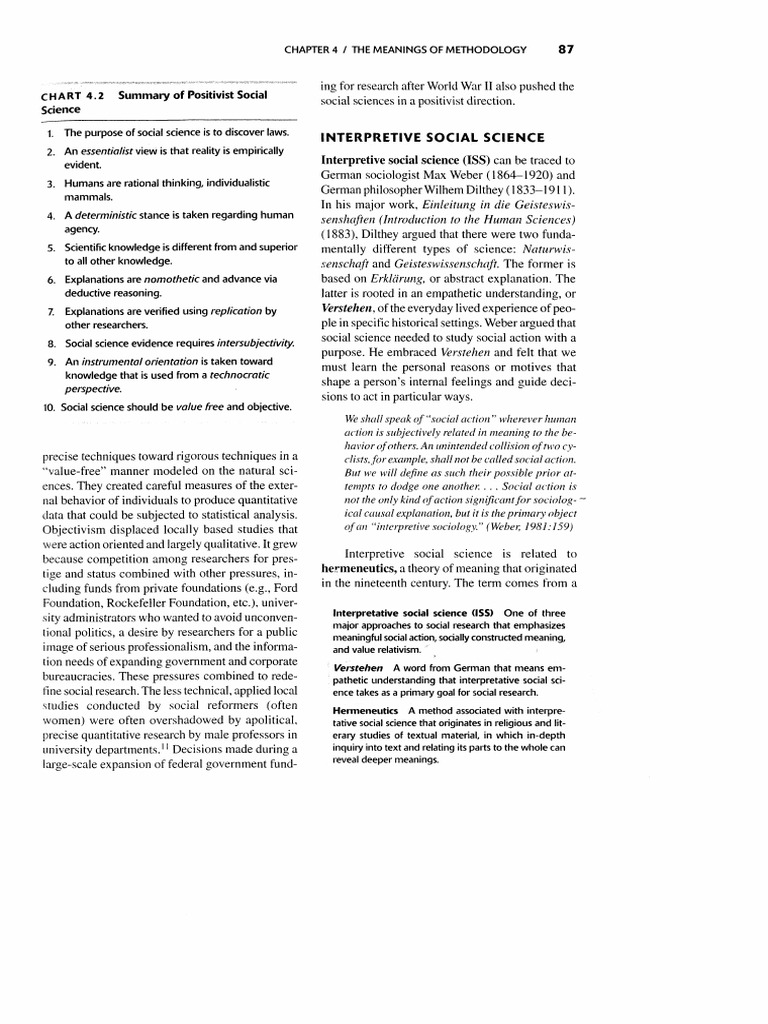 Neuman - Interpretive Social Science - s87-94 | PDF