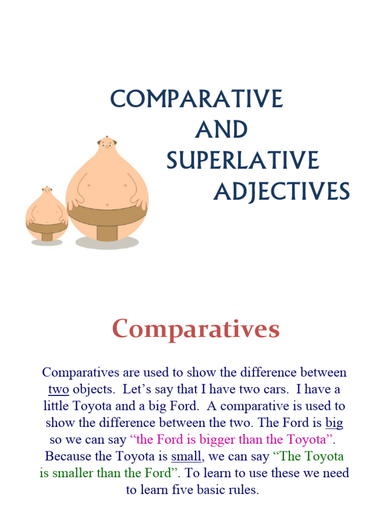 Comparative and Superlative Adjectives P | PDF | Syllable | Adjective