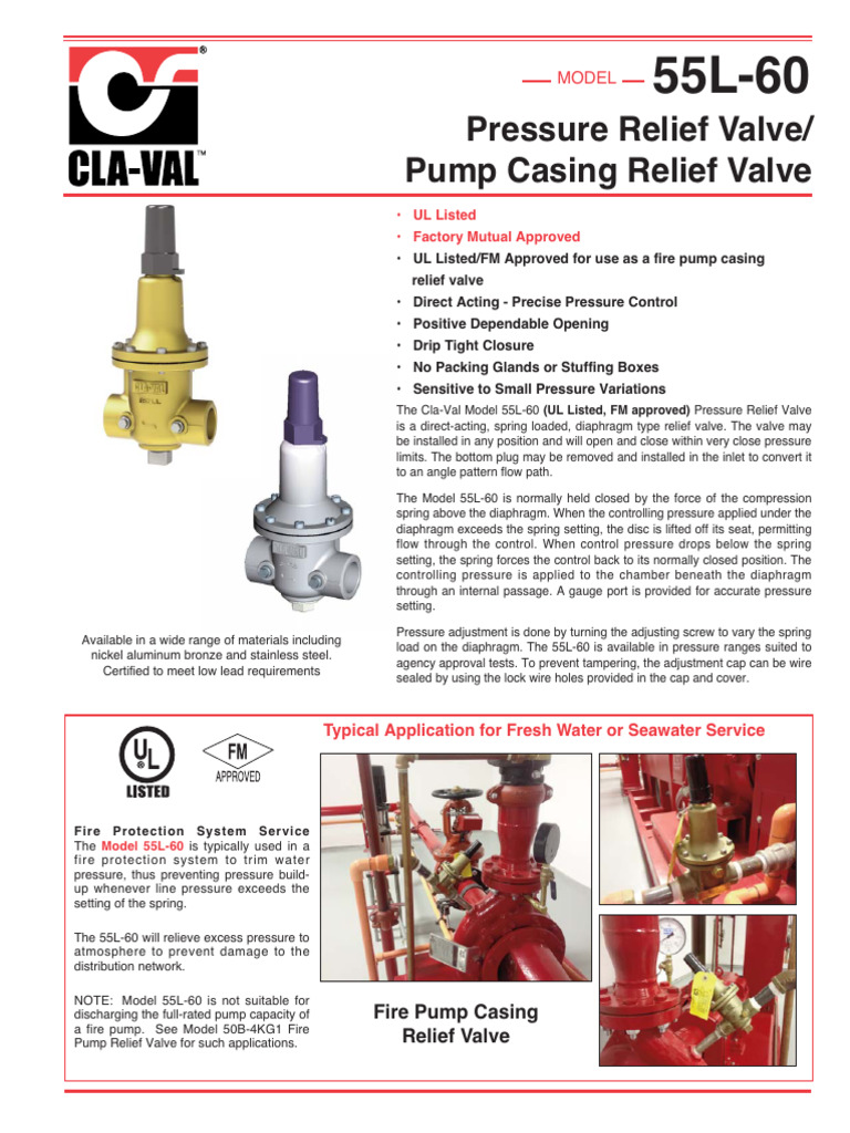 E55L60.pdf Relief Valve | PDF | Valve | Pump