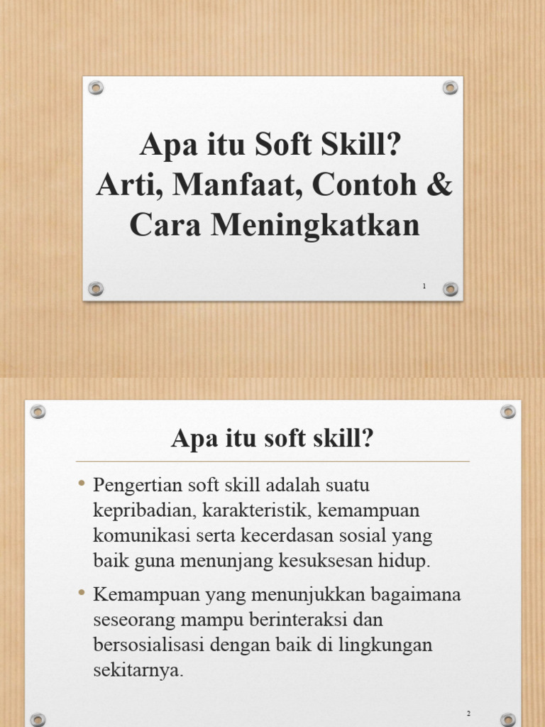 Presentasi Soft Skill | PDF
