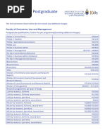 UPNG 2025 Fee Structure Overview | PDF | Postgraduate Education ...