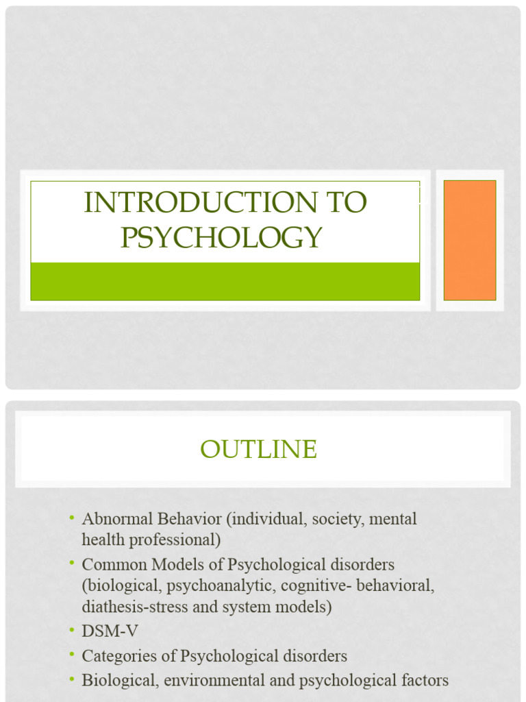 Unit 10 - Psychological Disorders | PDF | Mental Disorder | Diagnostic ...