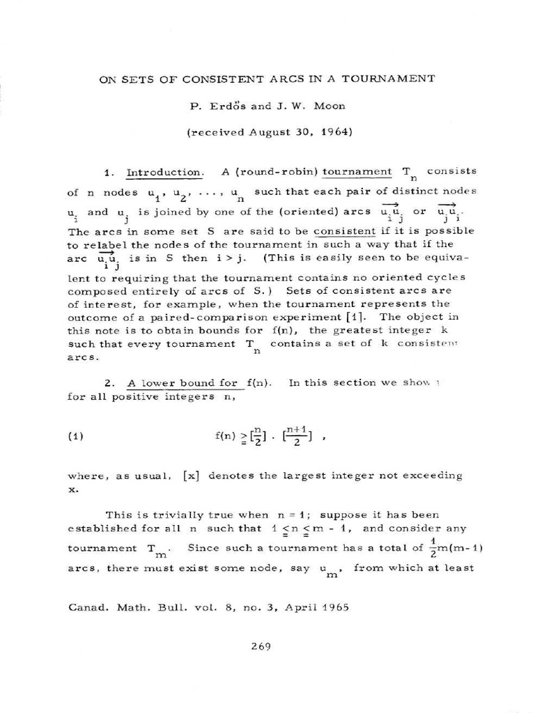 1965 06erdos | Download Free PDF | Mathematics | Discrete Mathematics