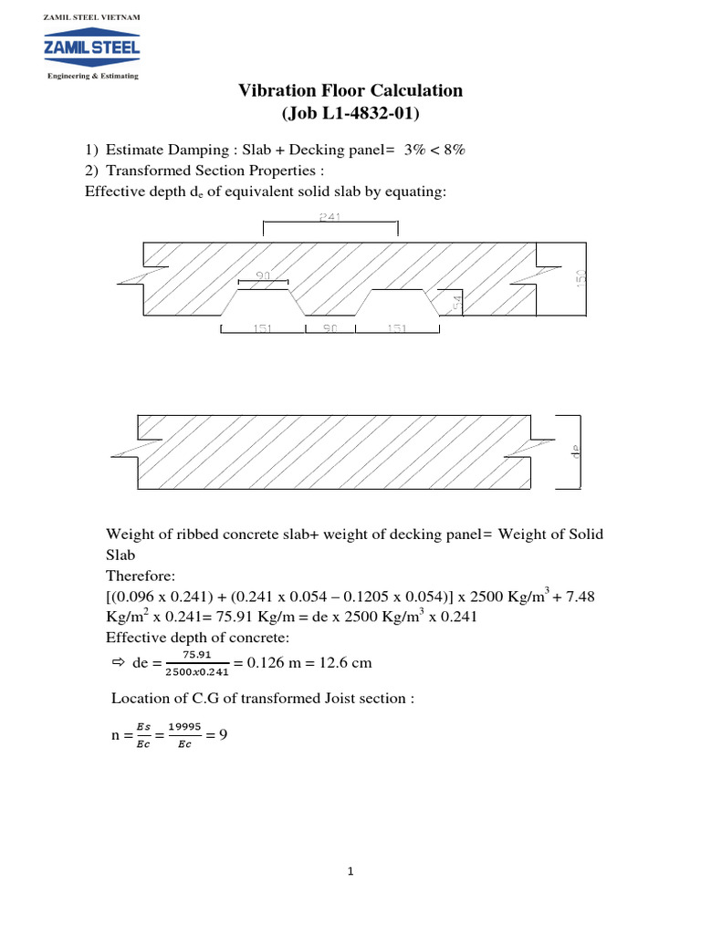 Floor Vibration | PDF | Sound | Mechanical Engineering
