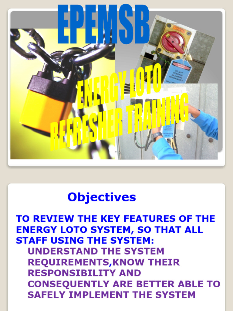 Energy LOTO Training Guide | PDF | Applied And Interdisciplinary ...