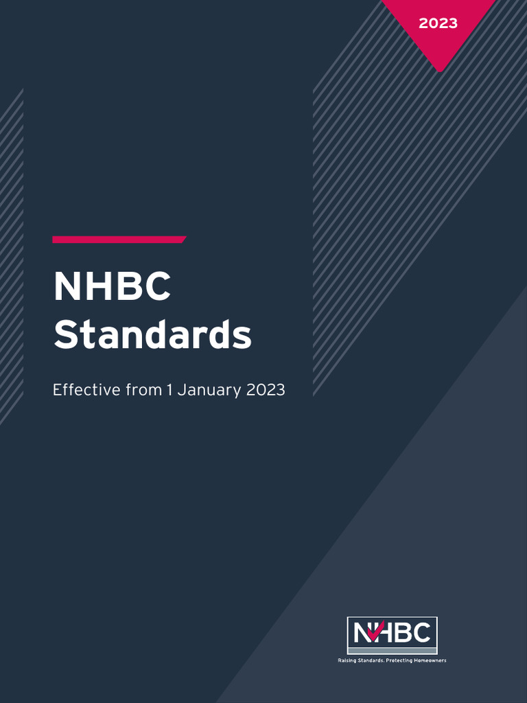NHBC 2023 Standards for Builders | PDF | Concrete | Roof