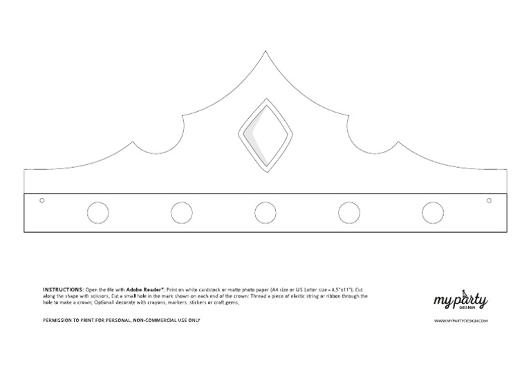 Freebie Crown Template | PDF