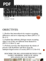 Intro To Philosophy of Human Person - Intersubjectivity | PDF | Social Science