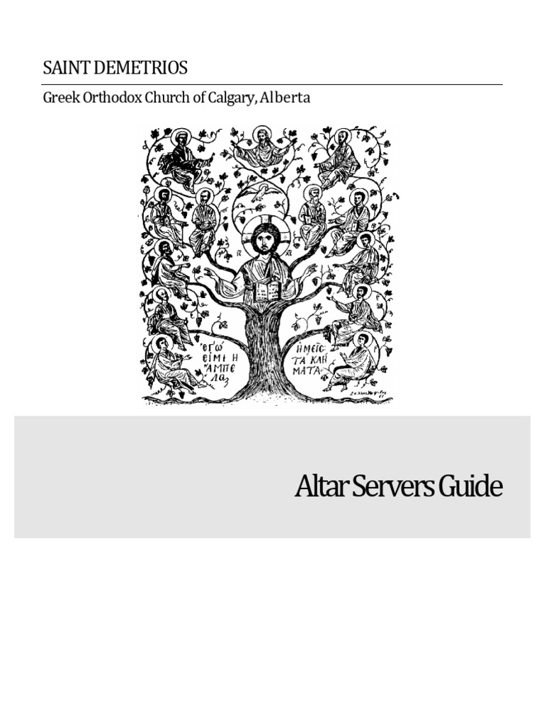 Altar Server Manual - Calgary Edition | PDF | Altar | Eucharist