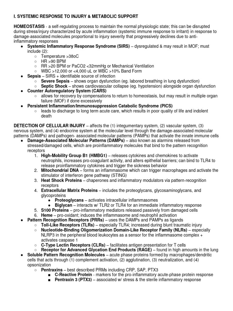 Surgery Notes | PDF | Inflammation | Macrophage