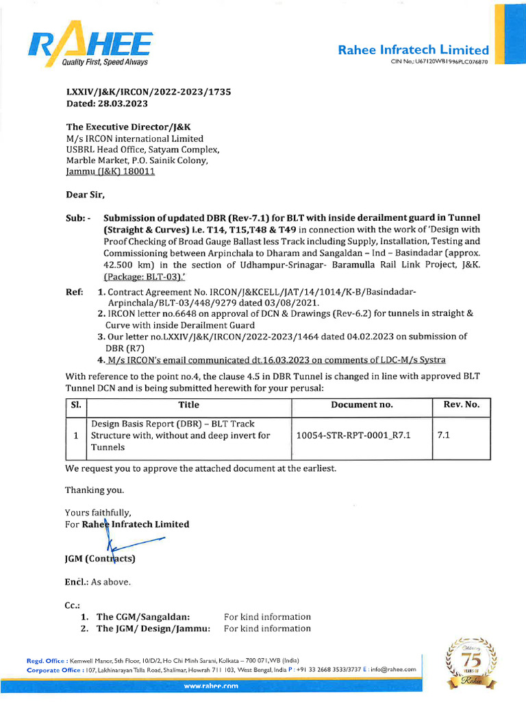 Design Basis Report BLT J&K | PDF