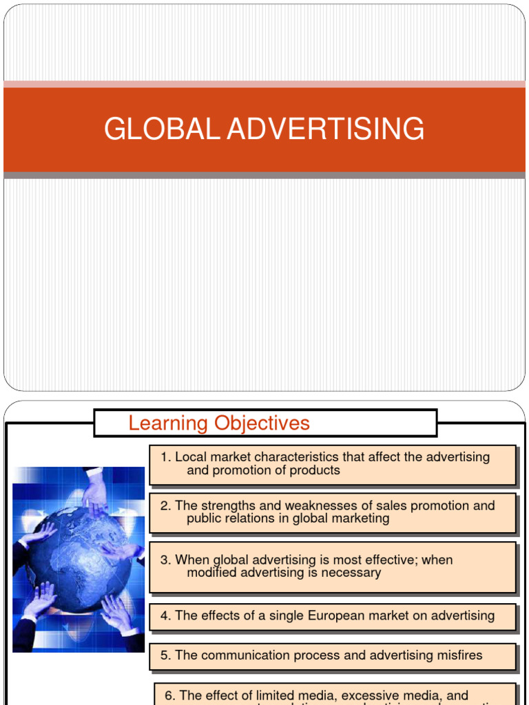 Global Advertising | PDF | Advertising | Marketing