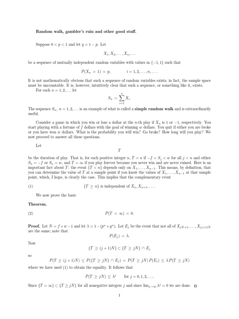 Walk | PDF | Probability | Randomness