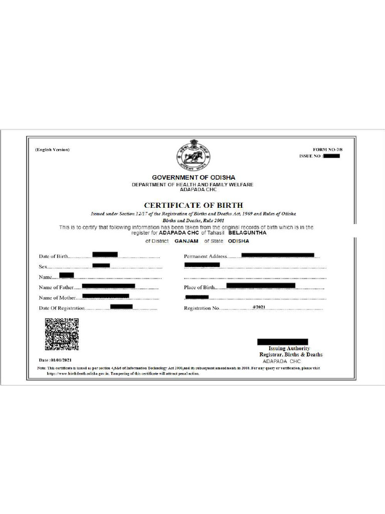 Old Certificate Format | PDF