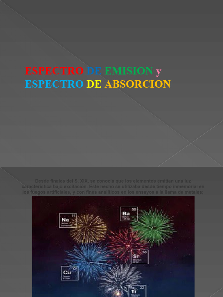 FICHA 3 - Espectro Continuo, De Emisión y de Absorción | PDF