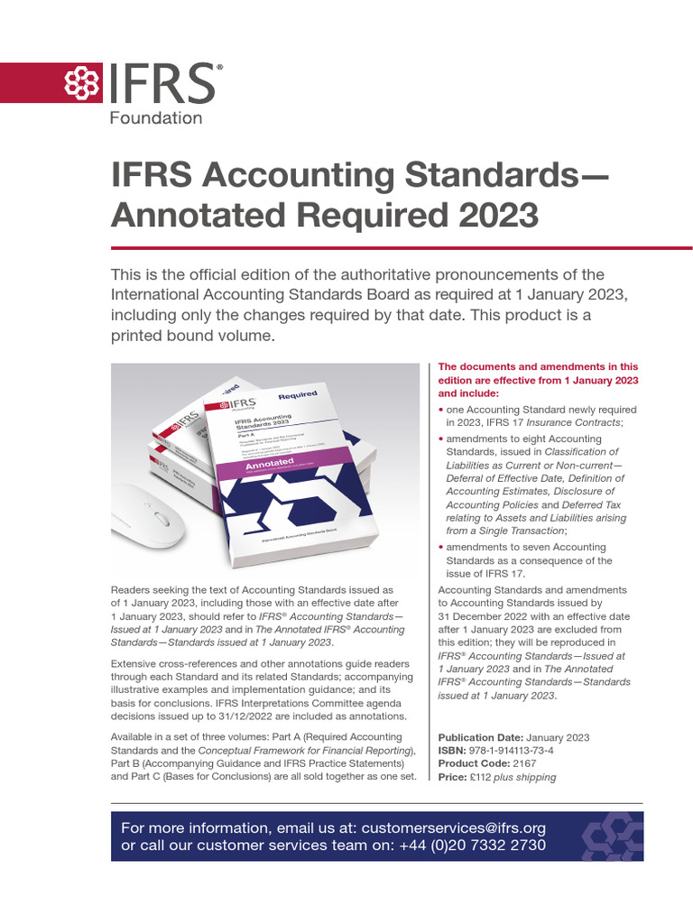 Ifrs Annotated Required Bv2023 Leaflet | Download Free PDF | Accounting ...