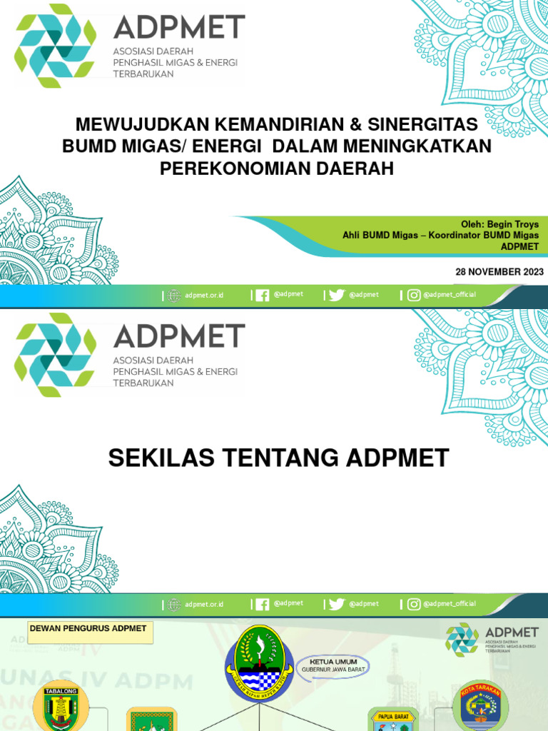 Mewujudkan Kemandirian & Sinergitas Bumd Migas/ Energi Dalam ...