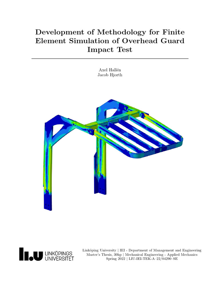 FULLTEXT01 | PDF | Continuum Mechanics | Stress (Mechanics)