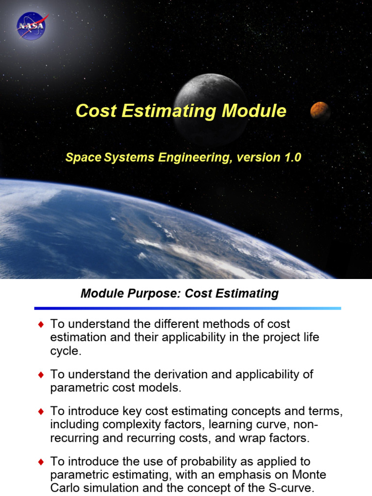 Engineering Cost and Cost Estimating 3 VIP NASA | PDF | Systems ...
