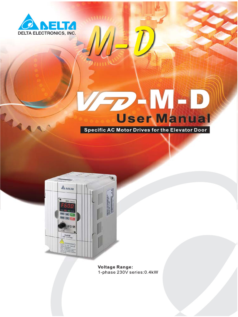 VFD-M-D Manual en | PDF | Electric Motor | Alternating Current