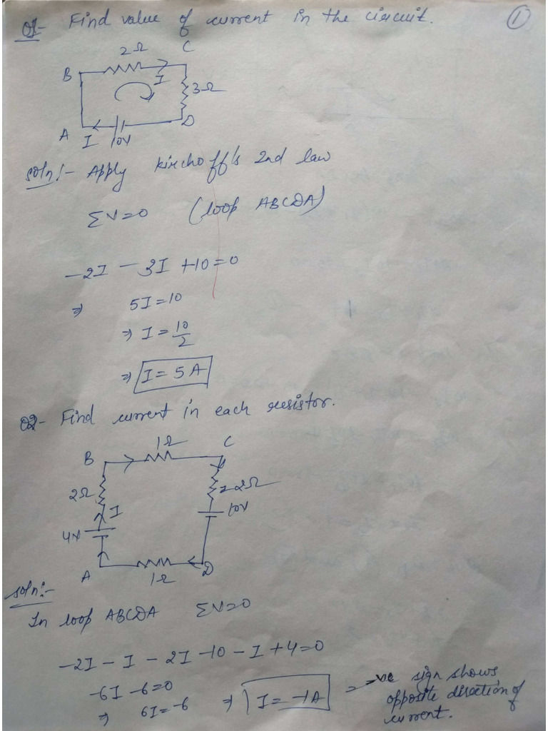 CH 3 Current Electricity - 2 | PDF