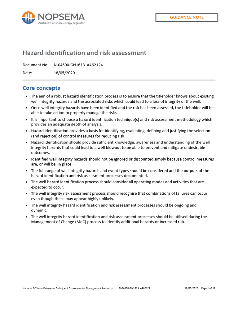 Hazard Identification and Risk Assessmen | PDF | Risk | Risk Assessment