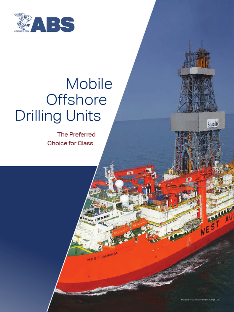 Mobile Offshore Drilling Units: The Preferred Choice For Class | PDF | Offshore Drilling