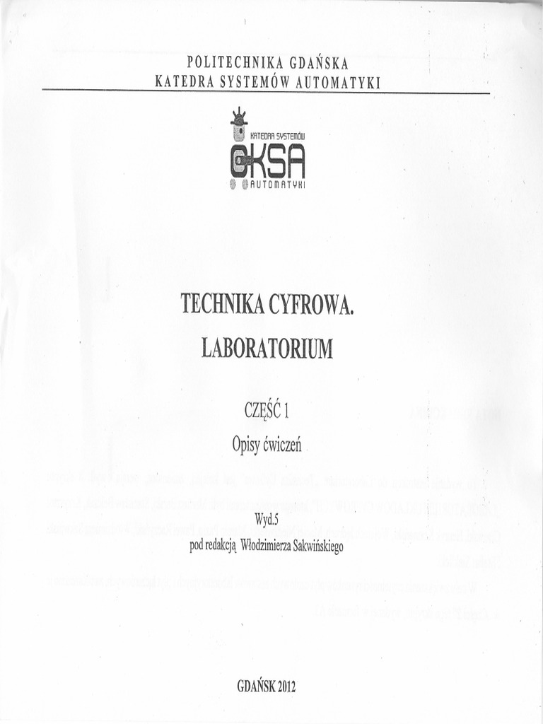 Technika Cyfrowa - Skrypt | PDF