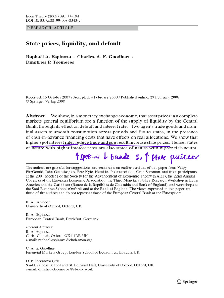 Liquidity Model | PDF | Risk Premium | Yield Curve