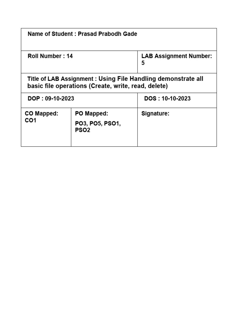 Wat Prac5 14 | PDF | Computer File | Text File