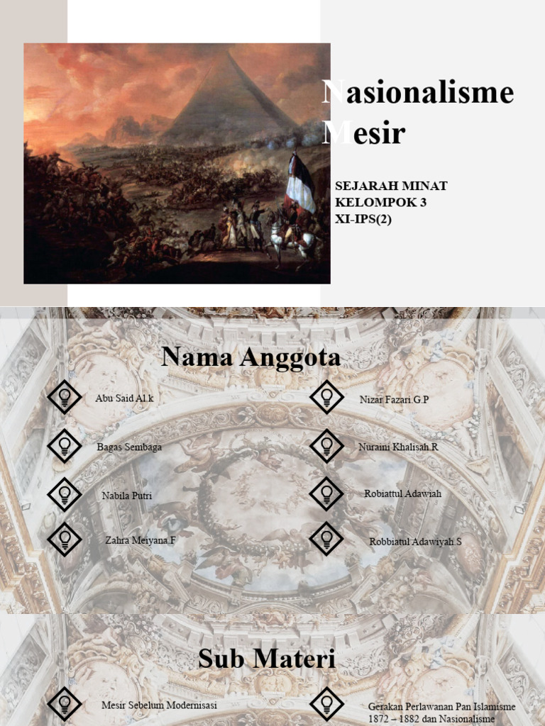 Sejarah Minat Nasionalisme Mesir Kel 3 Xi Ips 2 | PDF