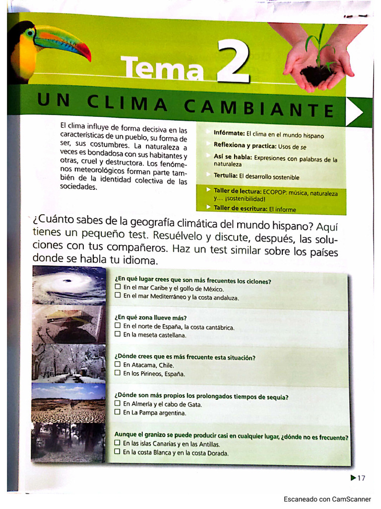 Tema A Tema Unidad 2 b2 | PDF