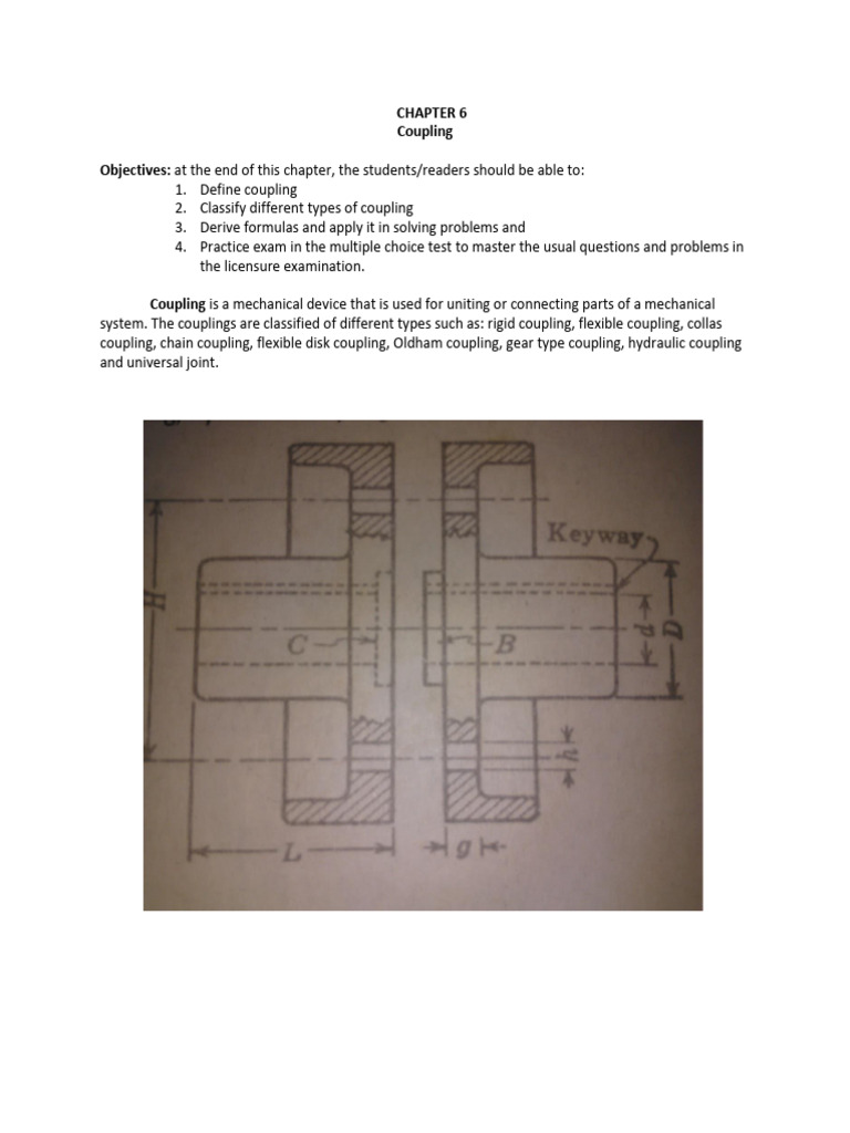 6 CHAPTER Coupling 2 | PDF | Mechanical Engineering | Equipment