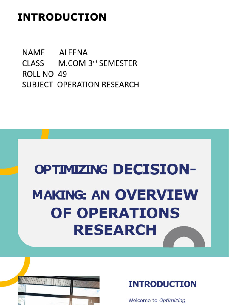 Wepik Optimizing Decision Making An Overview of Operations Research ...