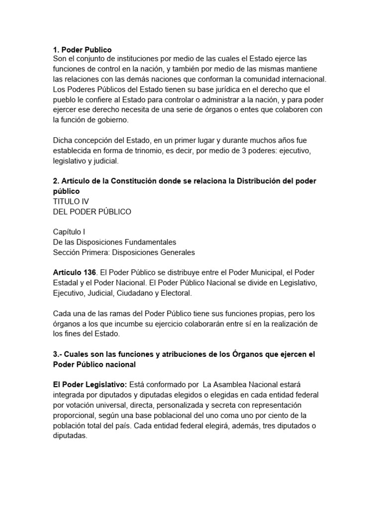 Poder Publico | PDF | Instituciones sociales | Justicia