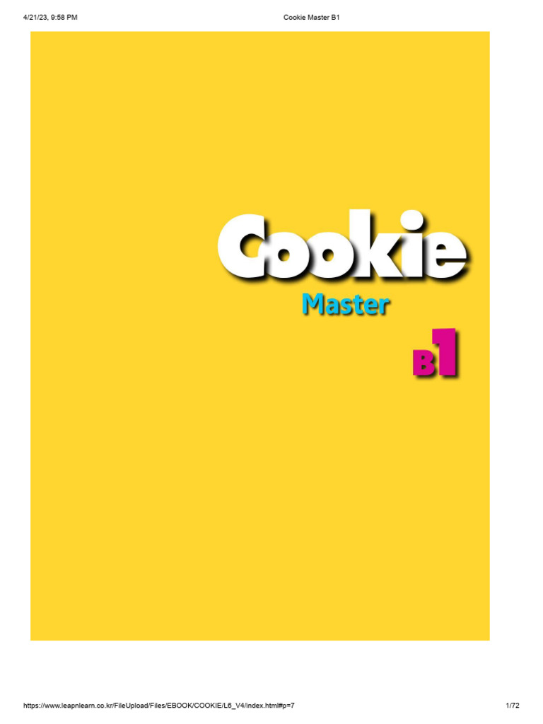 Cookie Master B1 eBook Guide | PDF | Business | Computers