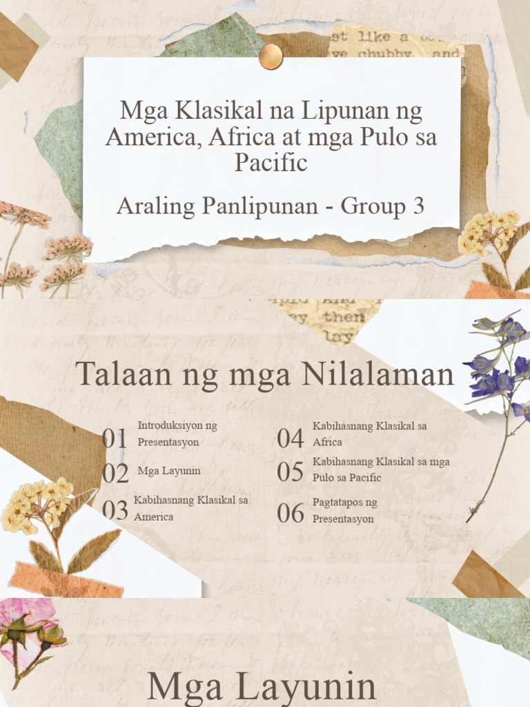 Araling Panlipunan - 8 - (Grade 8 - Molave) - Group 3 Presentation ...