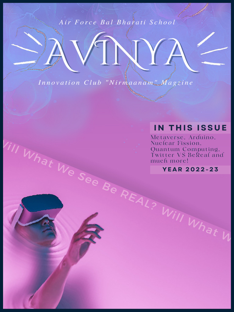 Avinya Issue 1 | PDF | Virtual Reality | Fusion Power