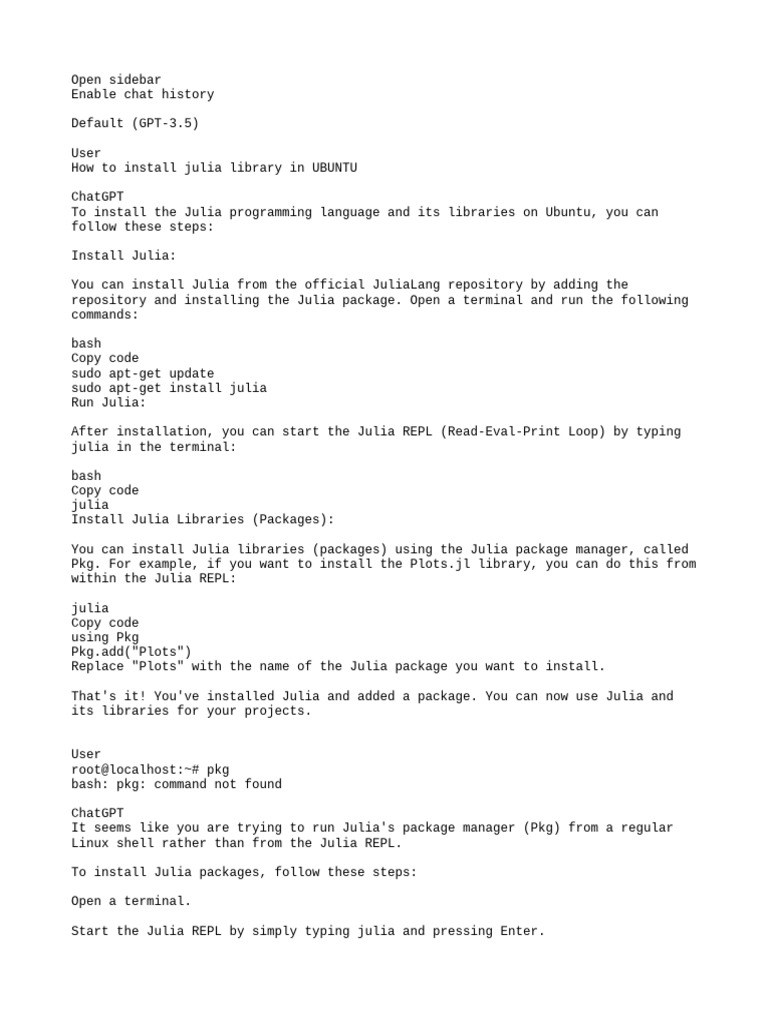 Julia | PDF | Computer Engineering | Computer Programming