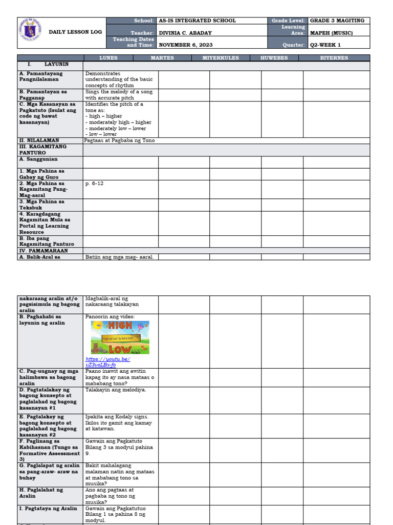Music-Dll-Q2-Week 1 | PDF