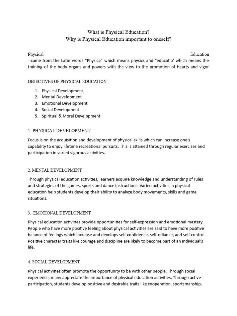 Physical Education | PDF | Physical Fitness | Flexibility (Anatomy)