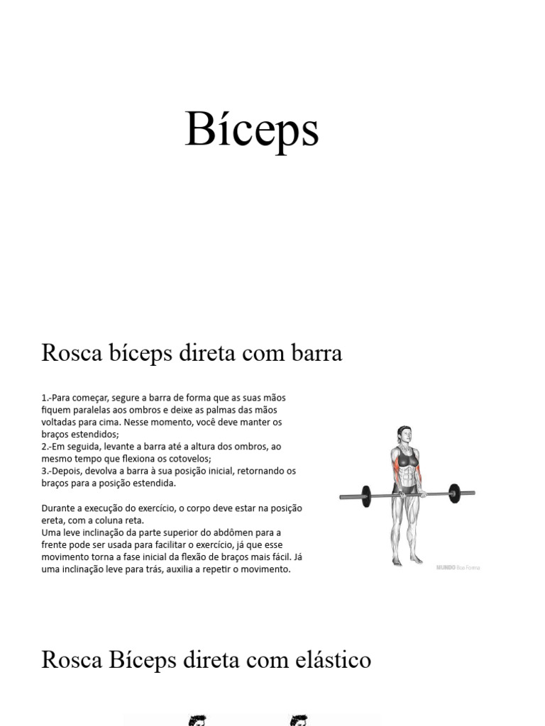 Bíceps | PDF | Movimentos anatômicos | Cotovelo