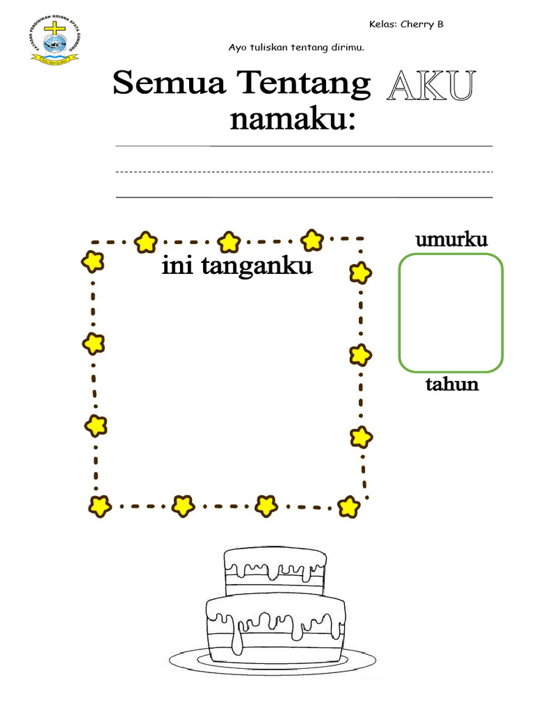 Lembar Kerja TK Tema Diri Sendiri/identitas Diri | PDF