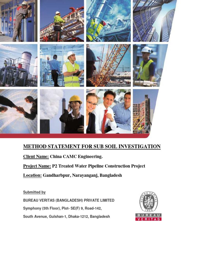 Subsoil Investigation Method Statement | PDF | Geotechnical Engineering | Earth Sciences