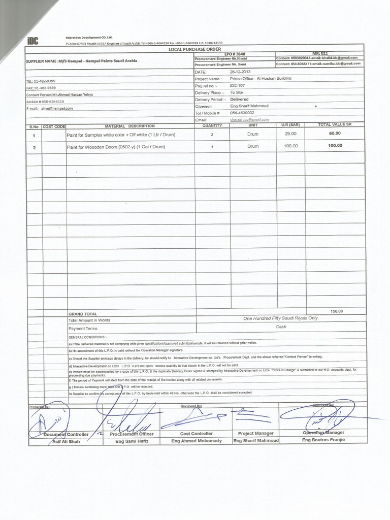 IDC 107 Hoshan LPO 3648 MR 011 (Hempel) | PDF