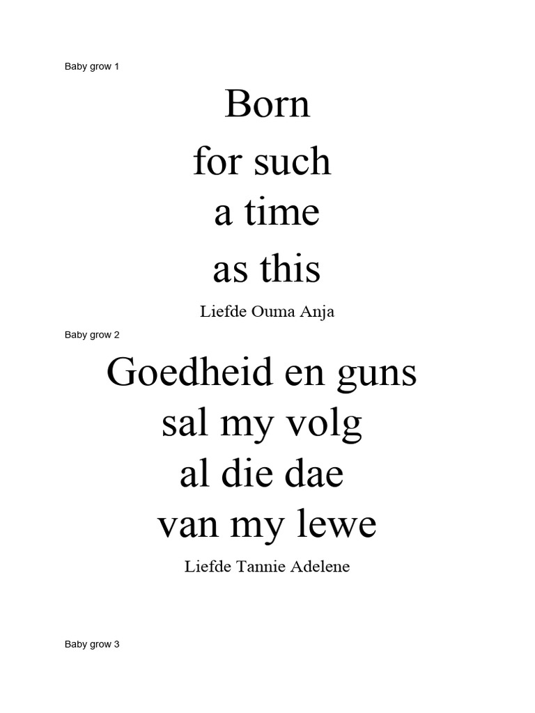 Personalized Baby Grow Messages | PDF