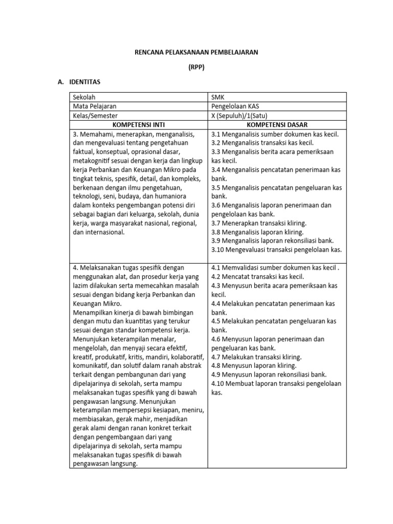 KI KD Pengelolaan KAS | PDF | Karier & Perkembangan | Pengelolaan Keuangan & Uang